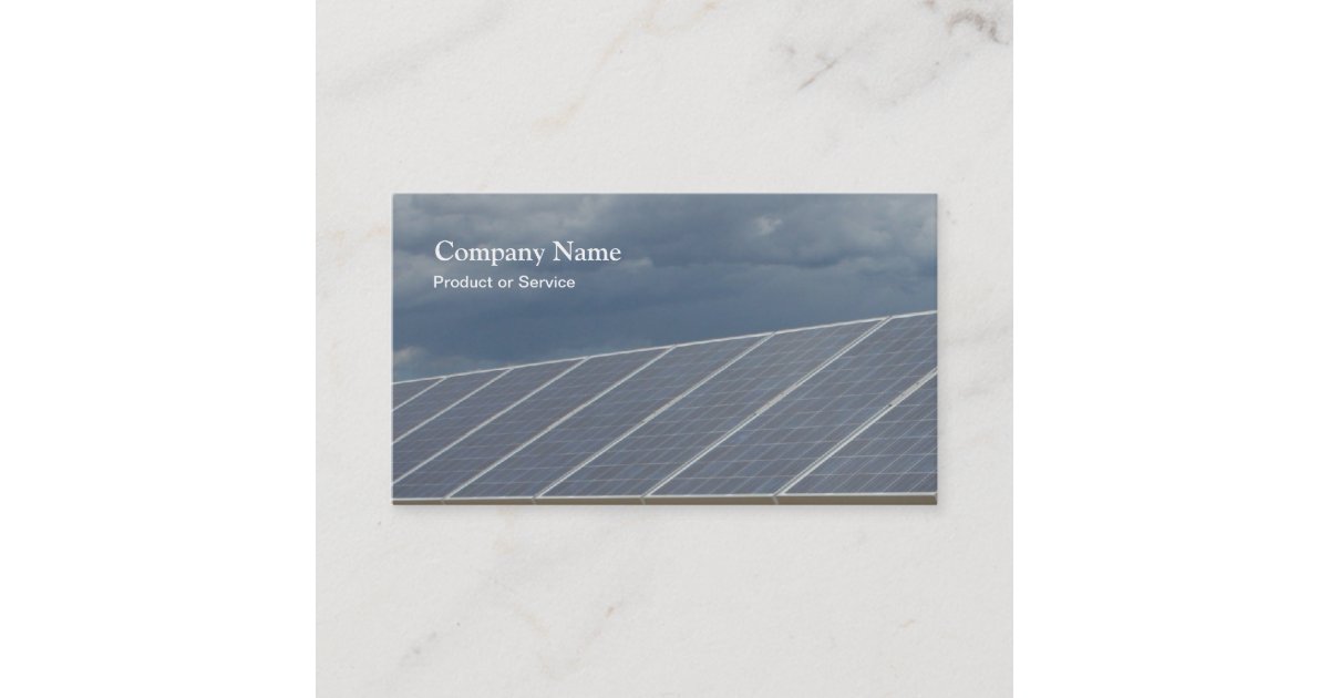 Solar panels business card | Zazzle