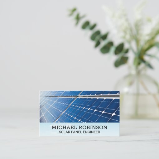 Solar Panels | Clouds and Sky Business Card | Zazzle