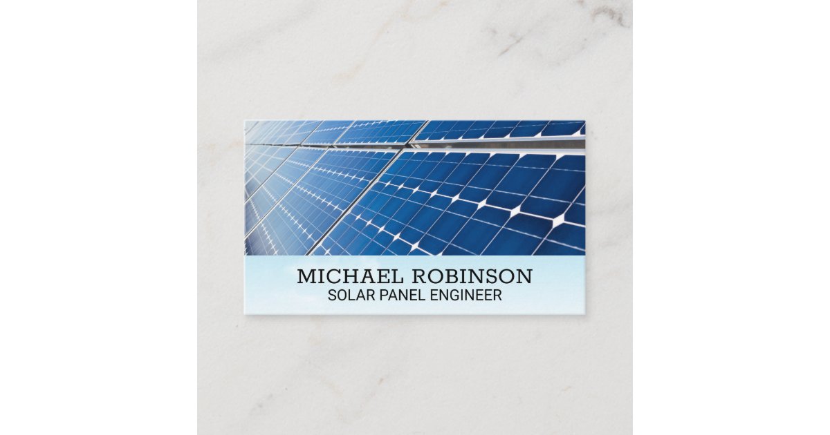 Solar Panels | Clouds and Sky Business Card | Zazzle