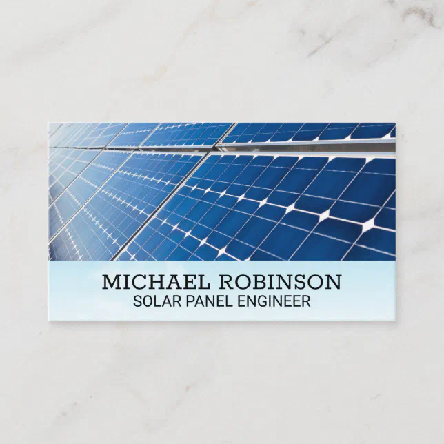 Solar Panels | Clouds and Sky Business Card | Zazzle
