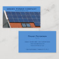 solar panels - green energy business card | Zazzle
