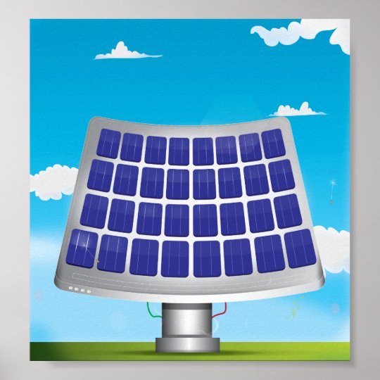 Solar Panels Poster | Zazzle.com