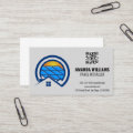 Solar Panels | QR Code | Modern Tech Business Card | Zazzle