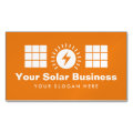 Solar power panel installer business card magnet | Zazzle
