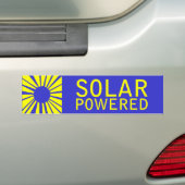 solar powered bumper sticker | Zazzle