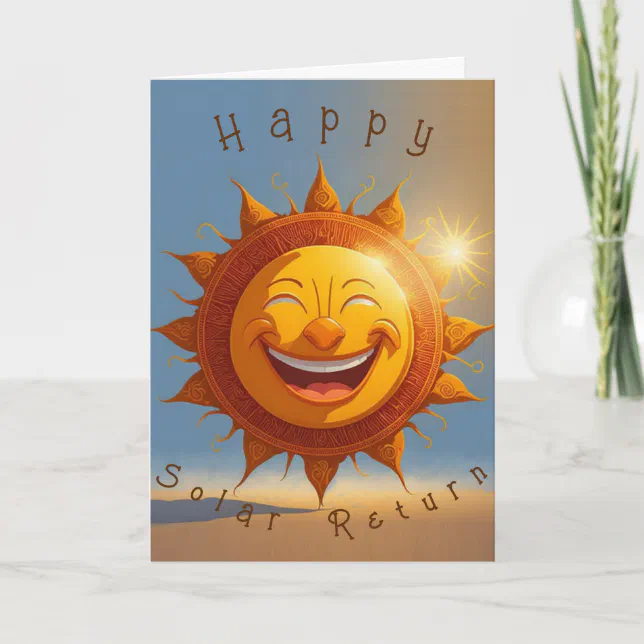 Solar Return Birthday Card | Zazzle