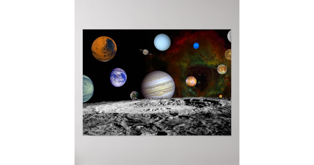 Solar Space System Planets Poster | Zazzle