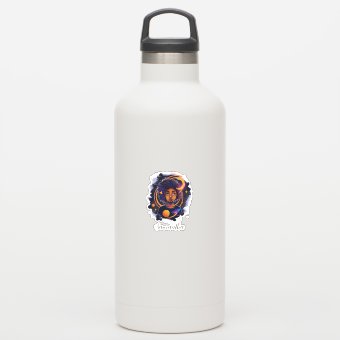 Solar System Afro Woman Sticker | Zazzle