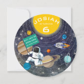 Solar System Birthday Party Invitation | Zazzle