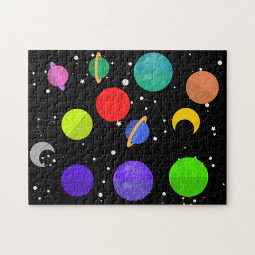 Solar System Jupiter Sun Moon Neptun Space Jigsaw Puzzle | Zazzle