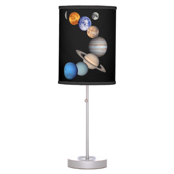 Solar System Montage JPL Planet Photos Table Lamp | Zazzle.com