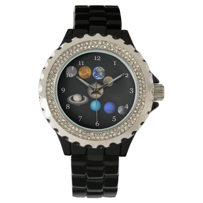 Solar system nine planets watch. watch | Zazzle.com