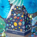 Solar System Pattern for Kids Birthday Thank You Favor Boxes | Zazzle