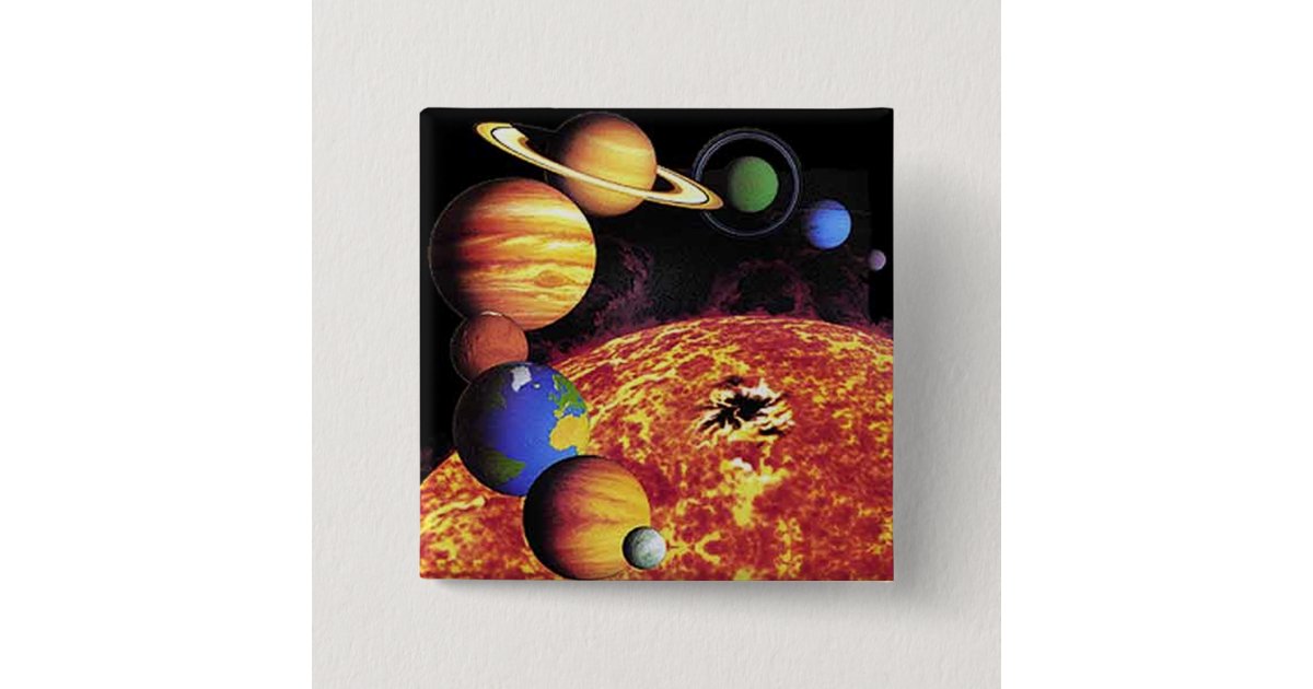 Solar System Planets Button | Zazzle