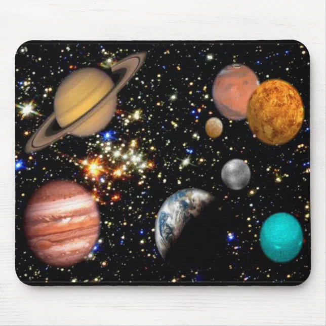 Solar System Planets Mousepad | Zazzle