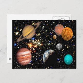 Solar System Planets Postcard | Zazzle