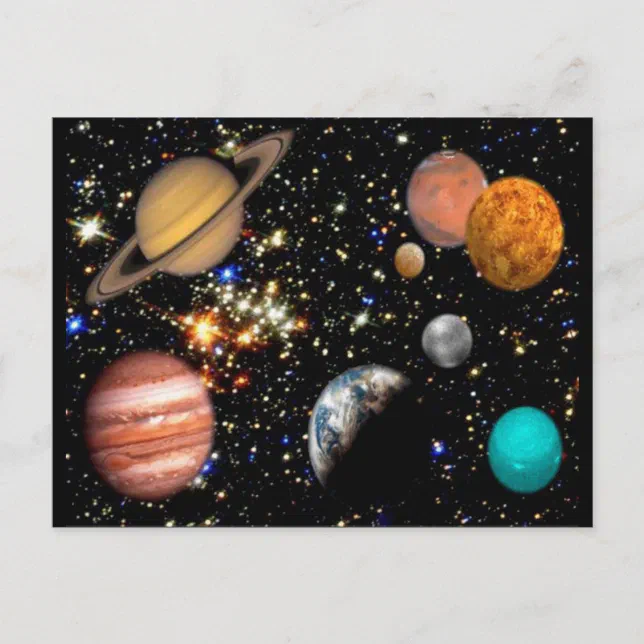 Solar System Planets Postcard | Zazzle