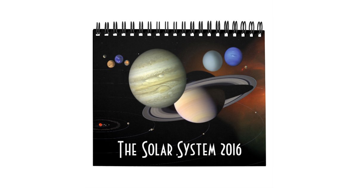 Solar System Planets Space Astronomy 2016 Calendar | Zazzle