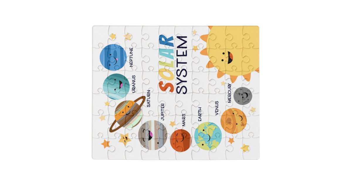 Solar System Planets Space Educational Homeschool Jigsaw Puzzle | Zazzle