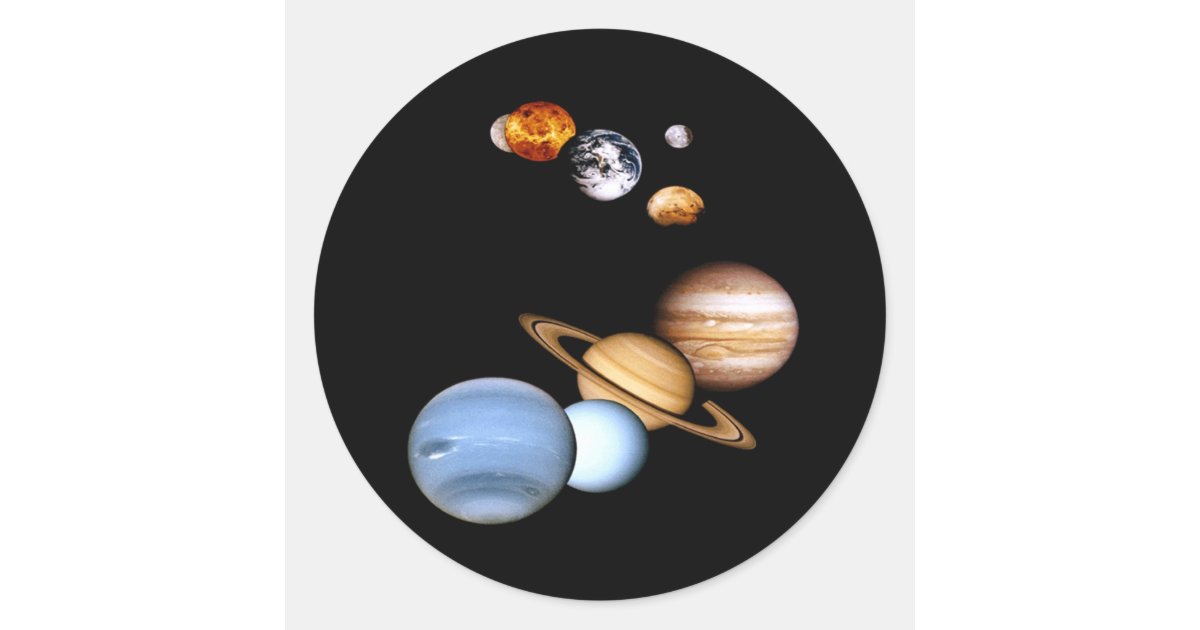 Solar System Planets Sticker | Zazzle