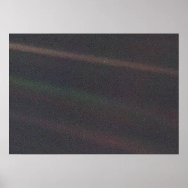 Solar System Portrait - Earth as 'Pale Blue Dot' Poster | Zazzle