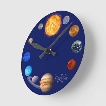 Solar System Space Clock | Zazzle