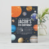 Solar System Space-themed Birthday Invitation | Zazzle