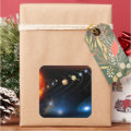 "Solar System" Square Sticker | Zazzle