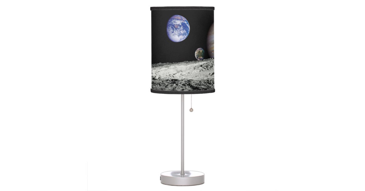 Solar System Voyager Images Montage Space Photos Table Lamp | Zazzle