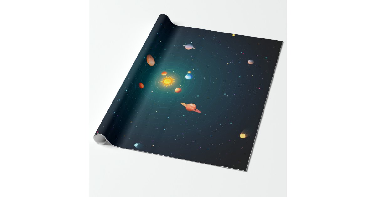 Solar System Wrapping Paper | Zazzle