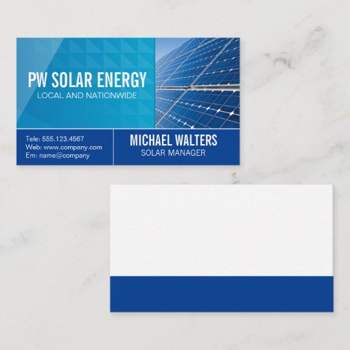 Solar Tech House Power Logo | Energy Business Card | Zazzle