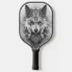 Solarpunk Red and White Wolf Pickleball Paddle | Zazzle