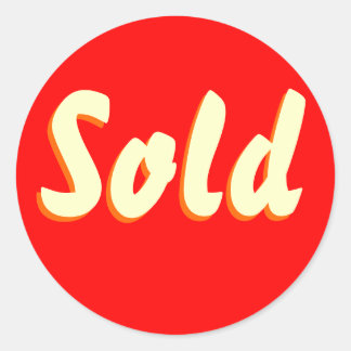 Sold Stickers | Zazzle