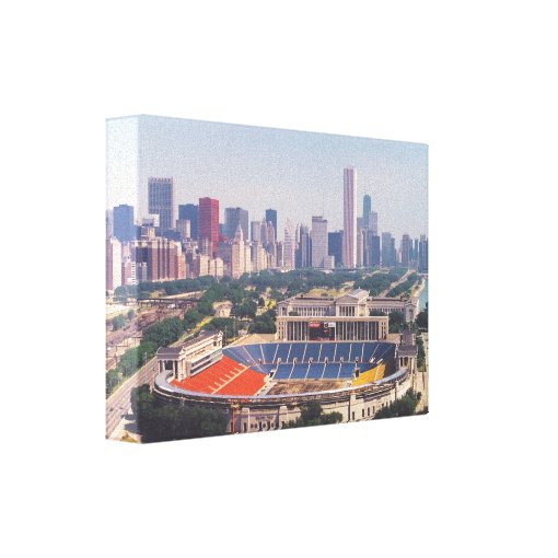 Soldier Field Skyline Canvas Print | Zazzle
