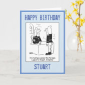 Soldier in the French Foreign Legion Cartoon Card | Zazzle