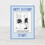 Soldier in the French Foreign Legion Cartoon Card | Zazzle