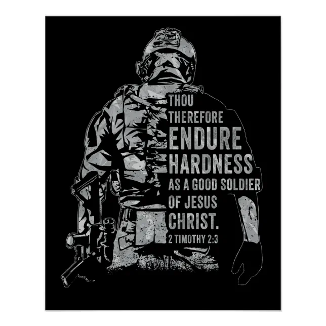 Soldier of Jesus Christ – Christian Faith Army Poster | Zazzle