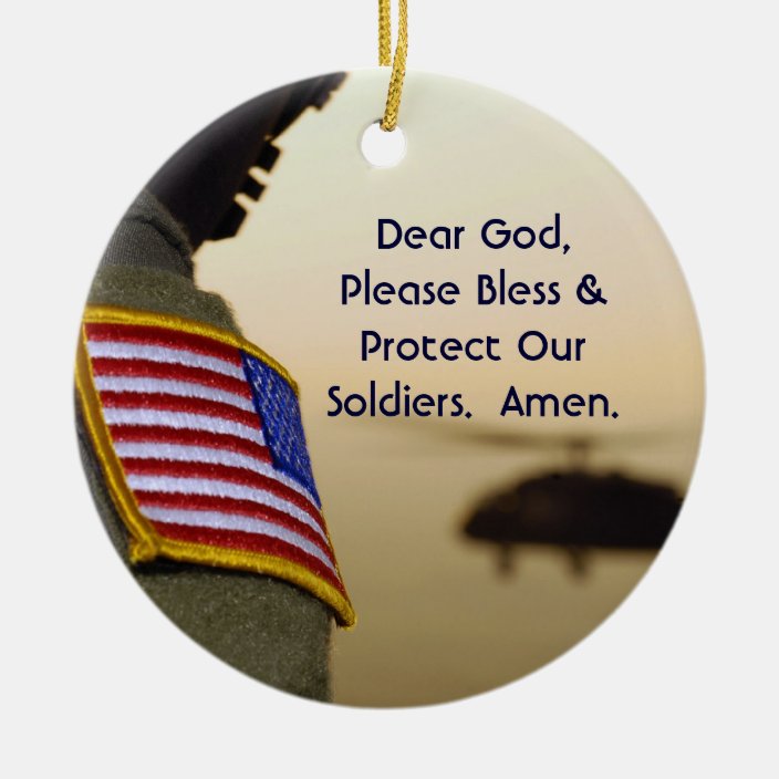 Soldier Prayer Ornament | Zazzle.com