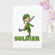 Soldier Stick Figure Card | Zazzle