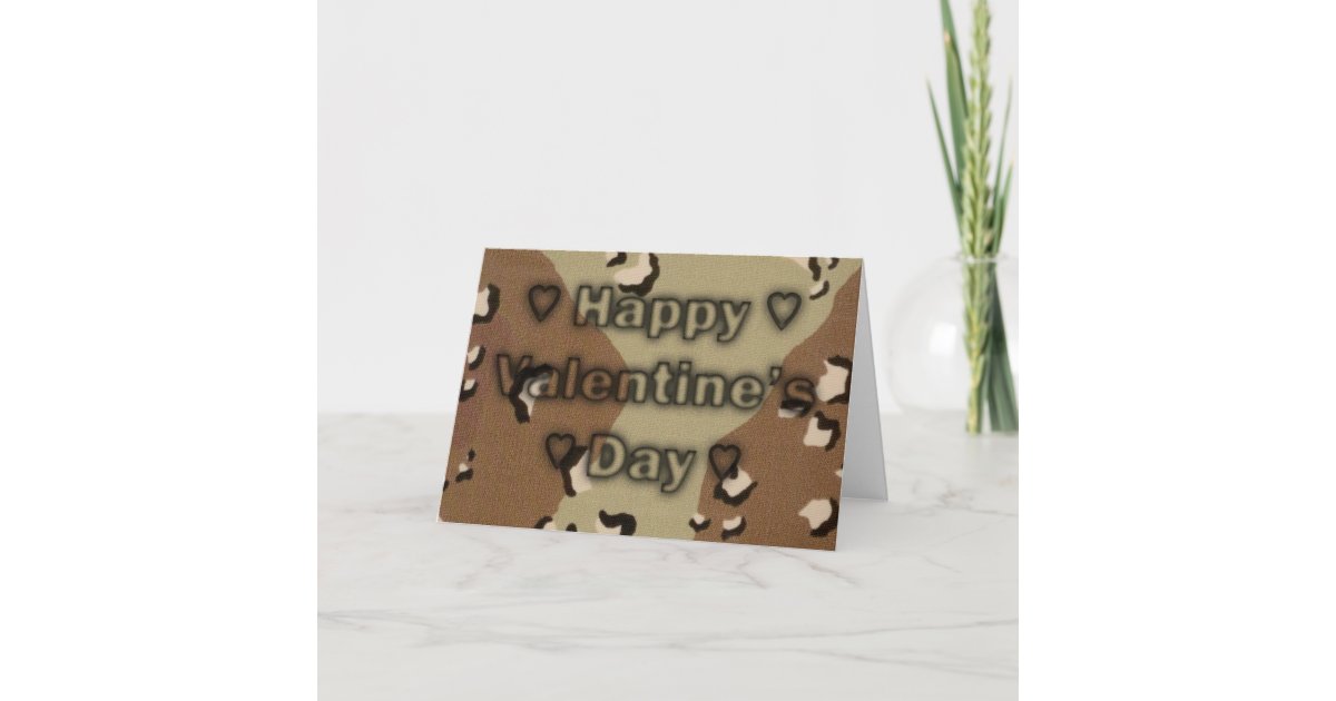 Soldiers Valentine card | Zazzle