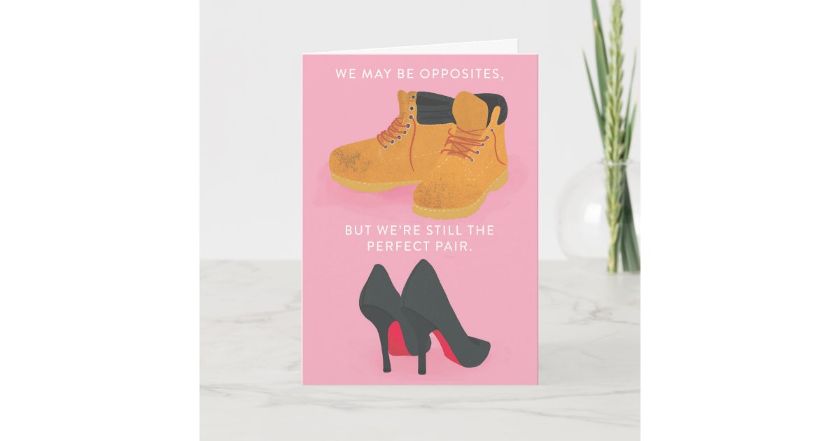 Sole Mates Shoe Valentine's Day Greeting Card | Zazzle
