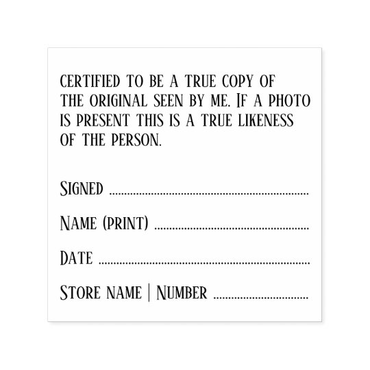Solicitor legal certify copy true likeness photo self-inking stamp ...