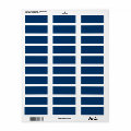 Solid Background 003366 Dark Blue Address Labels | Zazzle