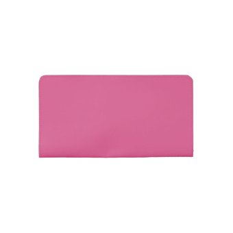 Solid Black and Hot Pink with Monogram Checkbook Cover | Zazzle