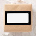 Solid black border blank label | Zazzle