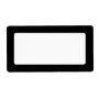 Solid black border blank label | Zazzle