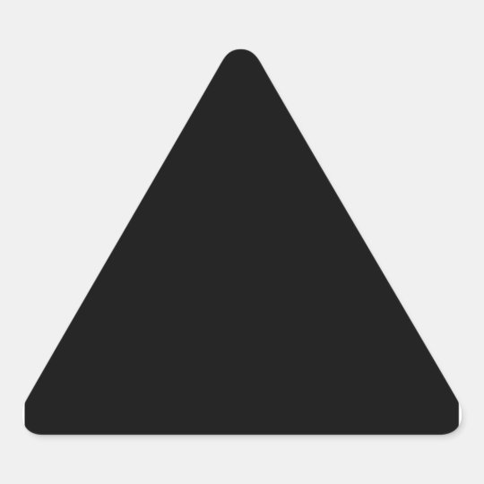 Solid Black Triangle Sticker | Zazzle.com