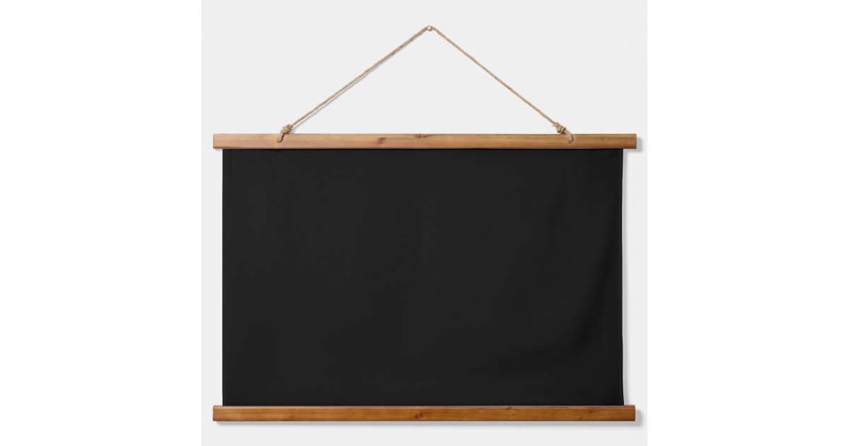 Solid Black WFH background screen backdrop Hanging Tapestry | Zazzle
