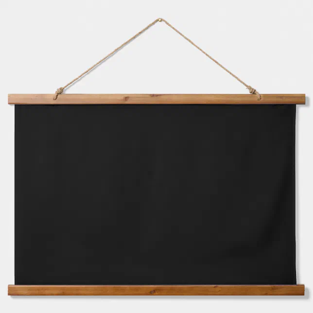 Solid Black WFH background screen backdrop Hanging Tapestry | Zazzle