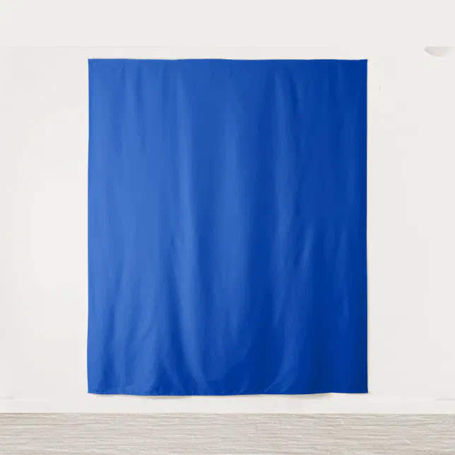 Solid blue background chroma key backdrop tapestry | Zazzle